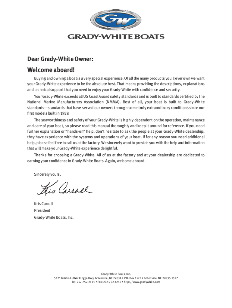 Fillable Online What Grady-White Adds to My Life - Muller Insurance Fax Email Print - pdfFiller