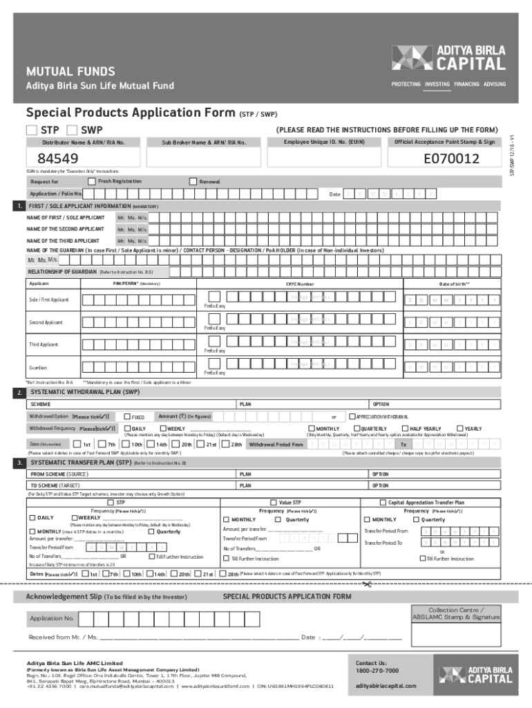 Fillable Online STP SWP Registration Form.pdf Fax Email Print - pdfFiller