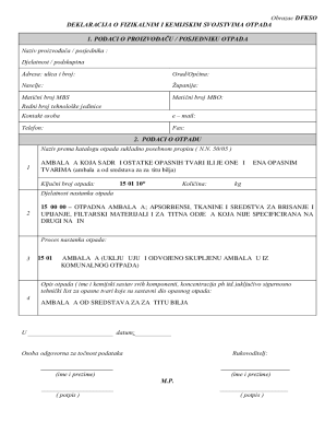 Fillable Online Obrazac Dfkso - Fill Online, Printable, Fillable, Blank ...