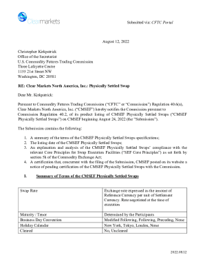 Fillable Online CMSEF - CFTC Form 40 Submission (Products) (Physically ...