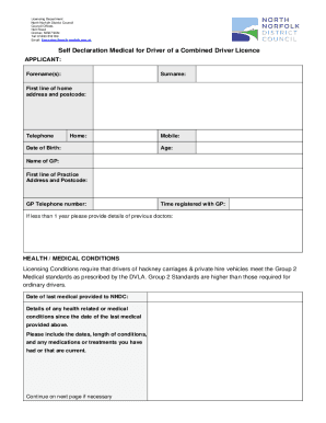 Fillable Online tdlitd29-medical-form-self-certification.pdf Fax Email ...