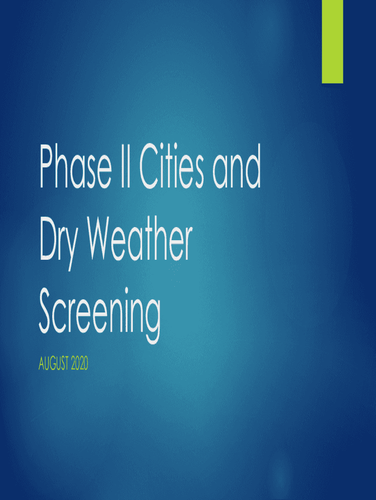 Fillable Online Stormwater Permits: Status of EPA's Regulatory Program ...