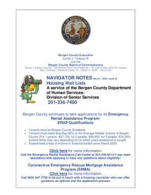 Fillable Online GARFIELD SENIOR ACTIVITY CENTER Bergen County Department ... Fax Email Print ...