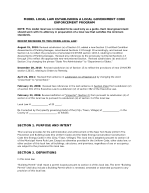 model local law establishing a local government code - dos ny Doc ...