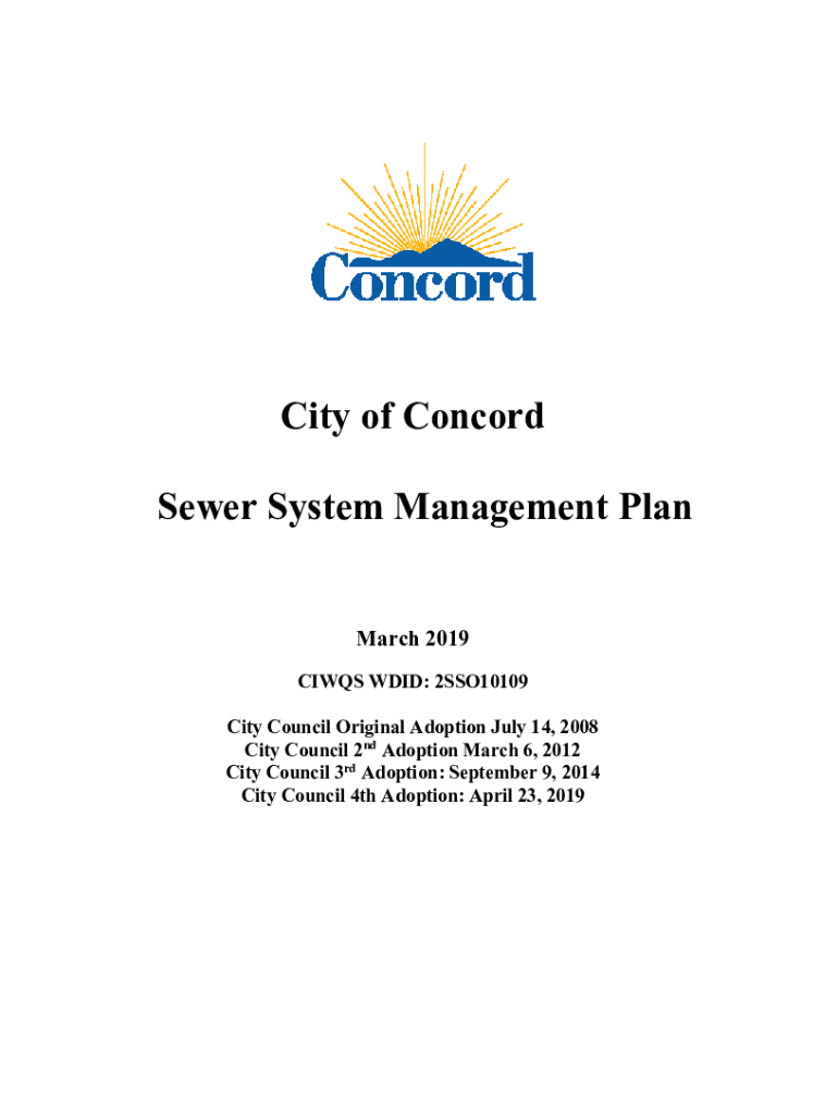 Fillable Online Agreement: Sewer System Management Plan (X14004100) Fax ...