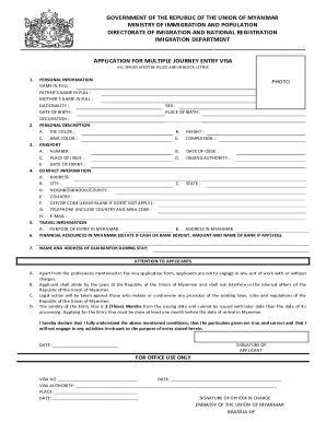 Fillable Online Registration of Persons OfficesImmigration Department ...