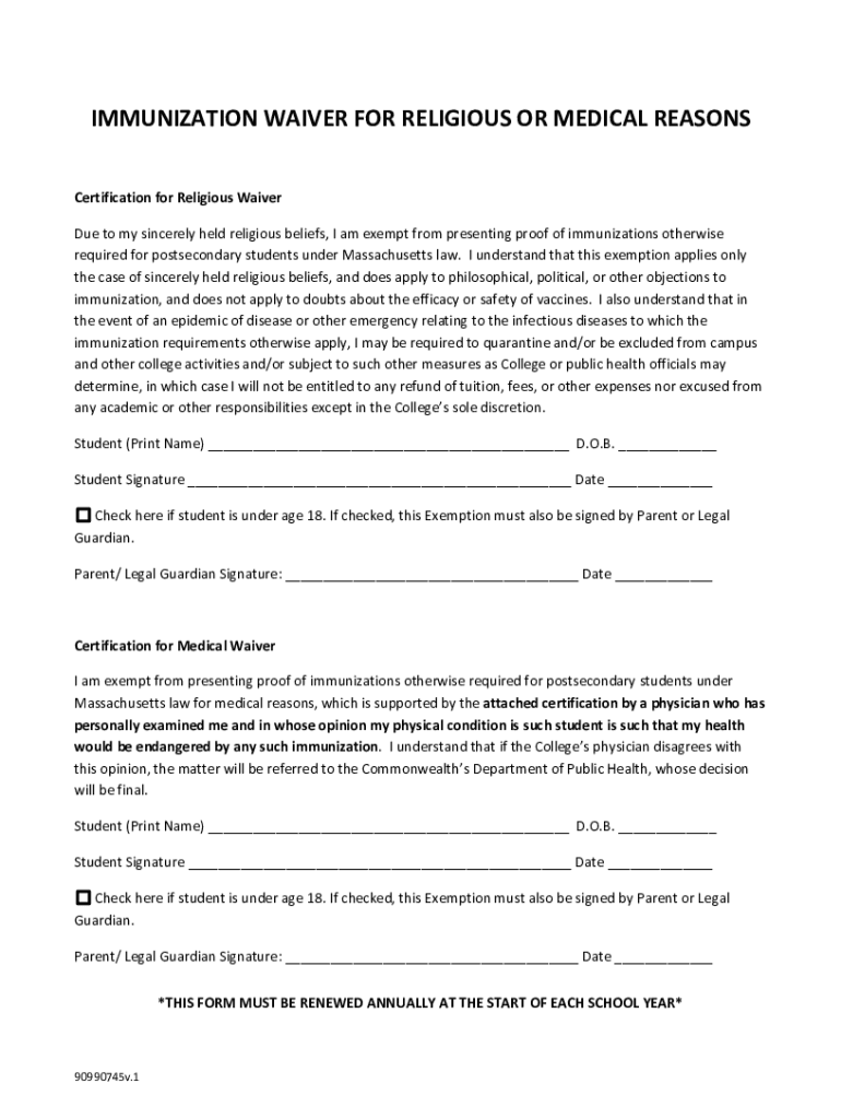 Fillable Online States With Religious and Philosophical Exemptions ...