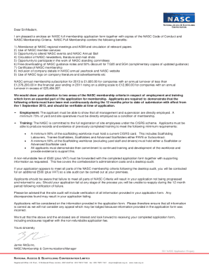 Fillable Online nasc org NASC Full Membership Application Form Fax ...