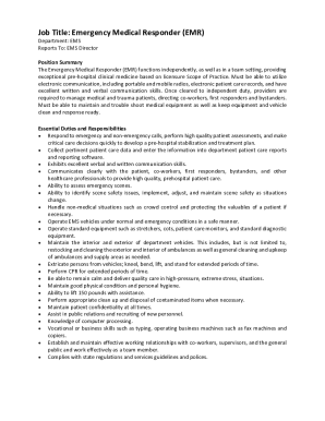 Fillable Online NATIONAL EMS SCOPE OF PRACTICE MODEL Fax Email Print ...
