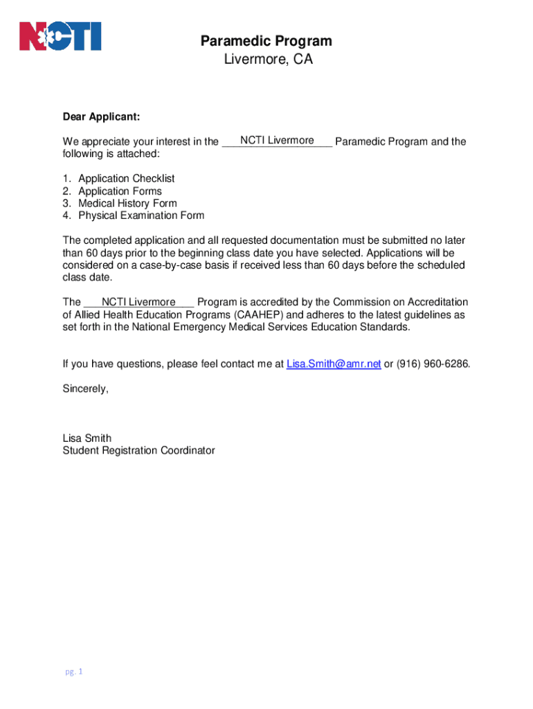 Fillable Online Paramedic Programs by State - NCTI Fax Email Print ...