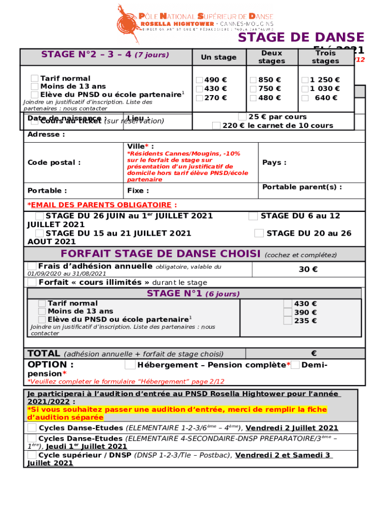Placement/Audition Instructions - MainStage Academy of Dance Doc ...