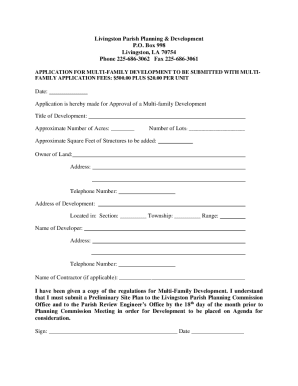 Fillable Online Permits, Inspections, Regulations, Zoning, and Parish Codes Fax Email Print ...