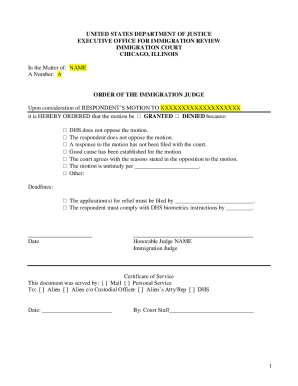 Fillable Online Find an Immigration Court (and access internet-based ...