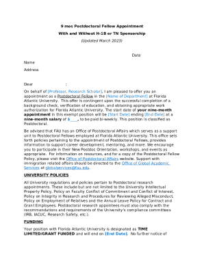 H1B Visa Requirements and Application Doc Template | pdfFiller