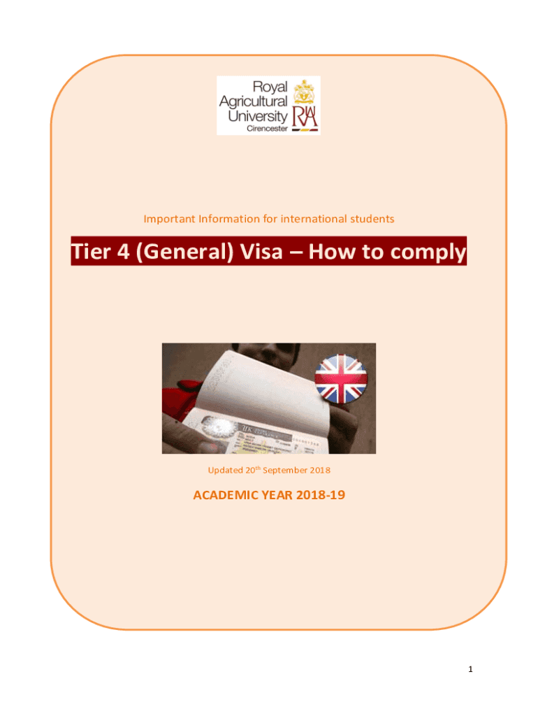 Fillable Online Guide to completing Tier 4 student online application ...