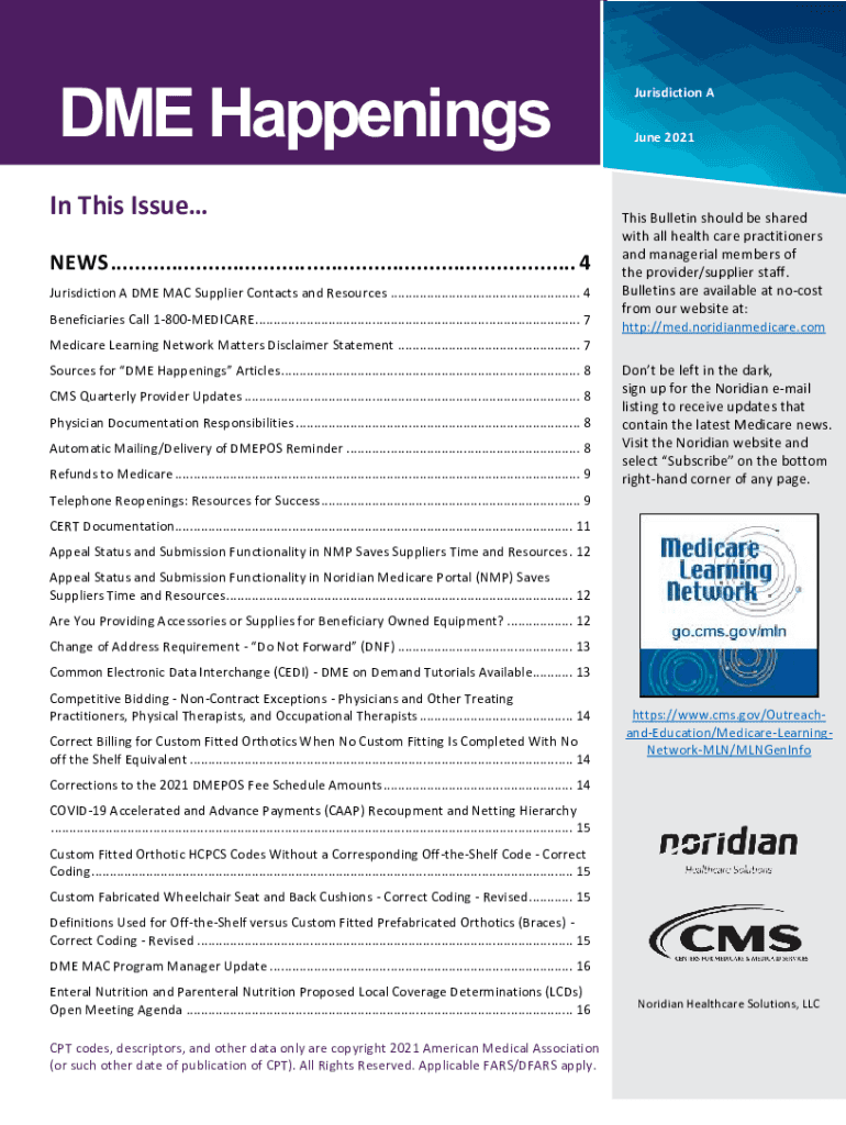 Fillable Online Who are the MACs: DME MAC Jurisdiction A (JA) Fax Email ...