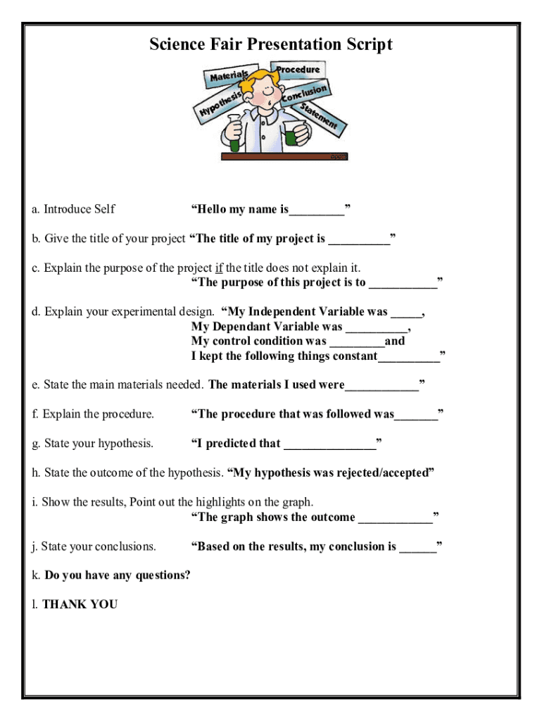 Fillable Online schoolwires henry k12 ga How to Ace Your Science Fair ...