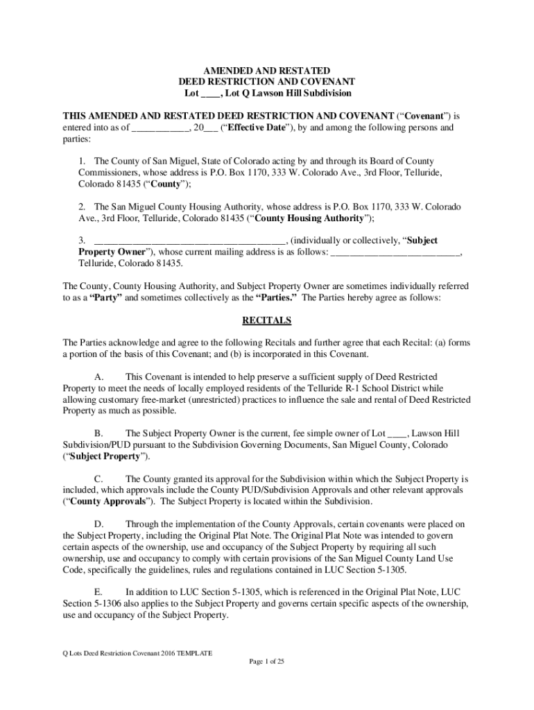 Fillable Online 5-1304 R-1 Housing Deed Restriction Fax Email Print ...