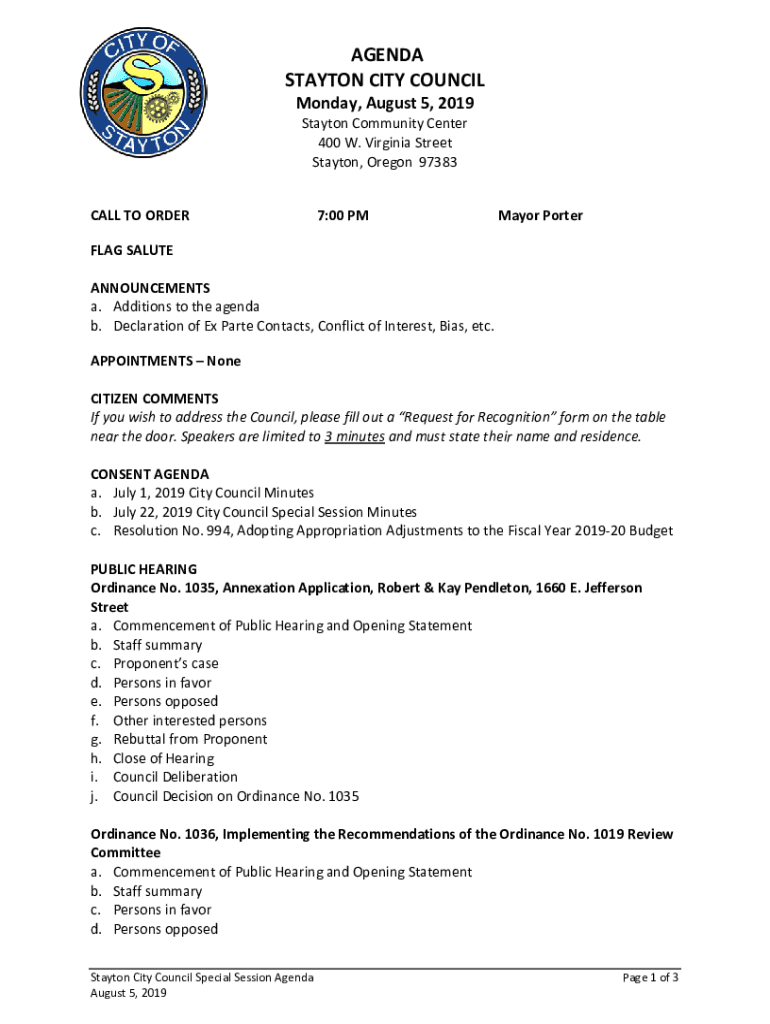 Fillable Online Stayton Community Center - Fill Online, Printable ...