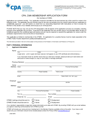 Fillable Online Instructions and Application Form for Members of ACCA ...