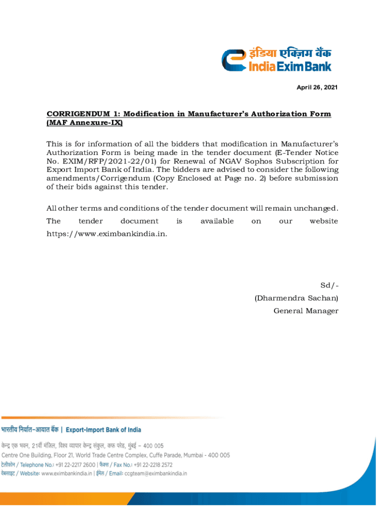 Fillable Online 1. Point regarding authorization certificate from OEM ...