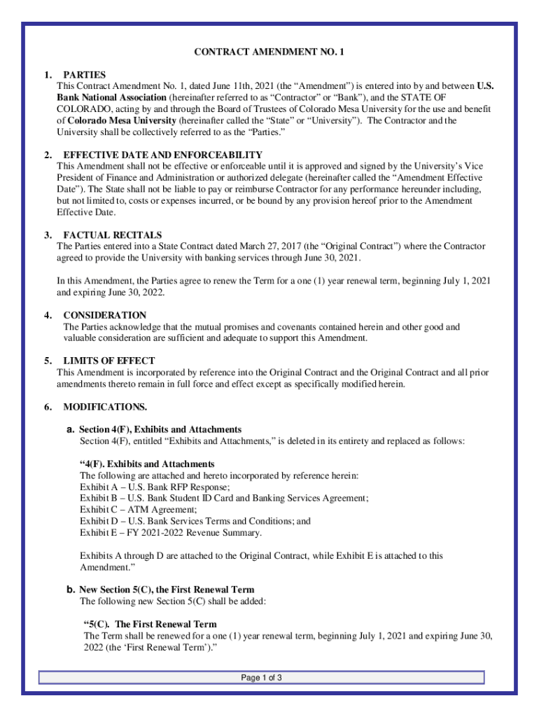 Fillable Online Amendment No. 1 to Credit Agreement, dated as of ...