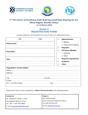 Fillable Online academy itu Annex 2 REGISTRATION FORM Fax Email Print ...