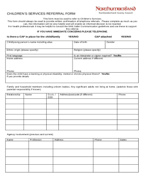 4.2 Making Referrals to Children's Social Care Doc Template | pdfFiller