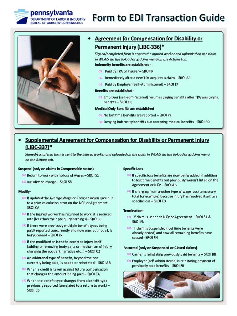 Fillable Online Agreement for Compensation for Disability or Permanent ...