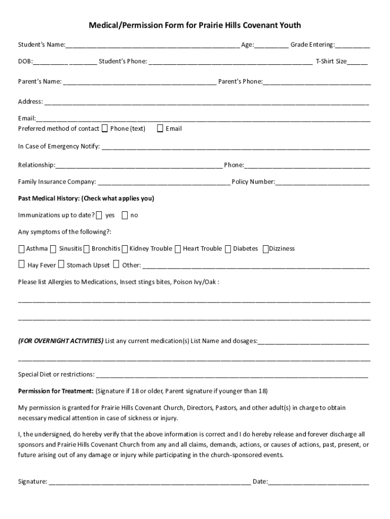 Fillable Online Student Medical Form.docx Fax Email Print - pdfFiller