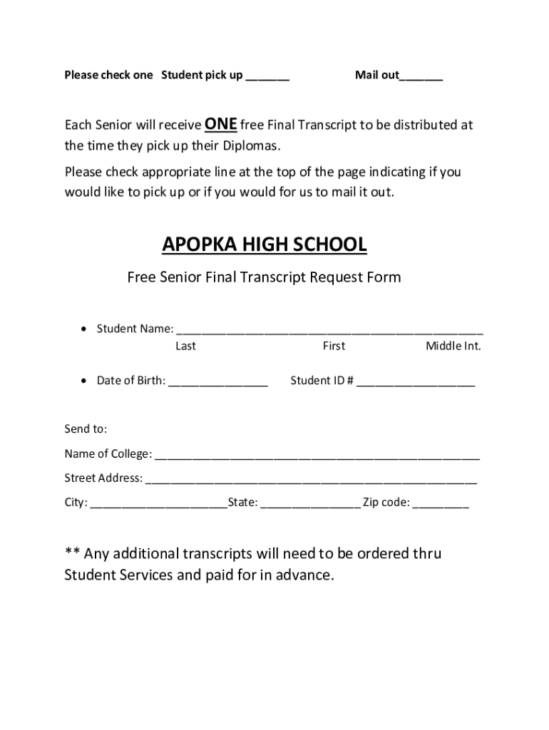Fillable Online lausd transcript request Fax Email Print - pdfFiller