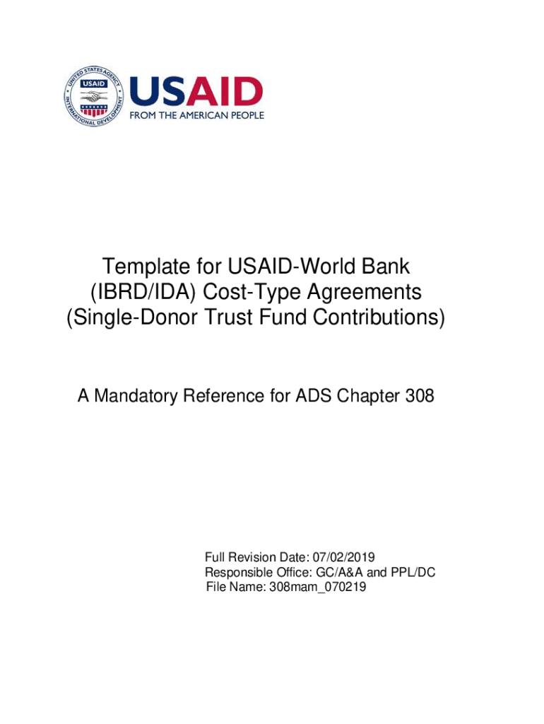 Fillable Online ADS Reference 308mam - Template for USAID-World Bank ...