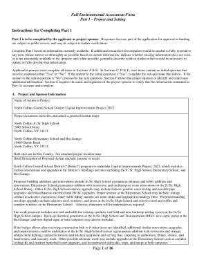 Fillable Online Page 1 of 16 Full Environmental Assessment Form Part 1 ...