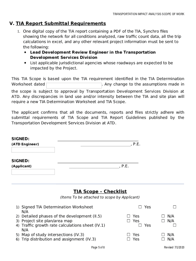 traffic impact analysis (tia) guidelines for vehicle miles ... Doc ...