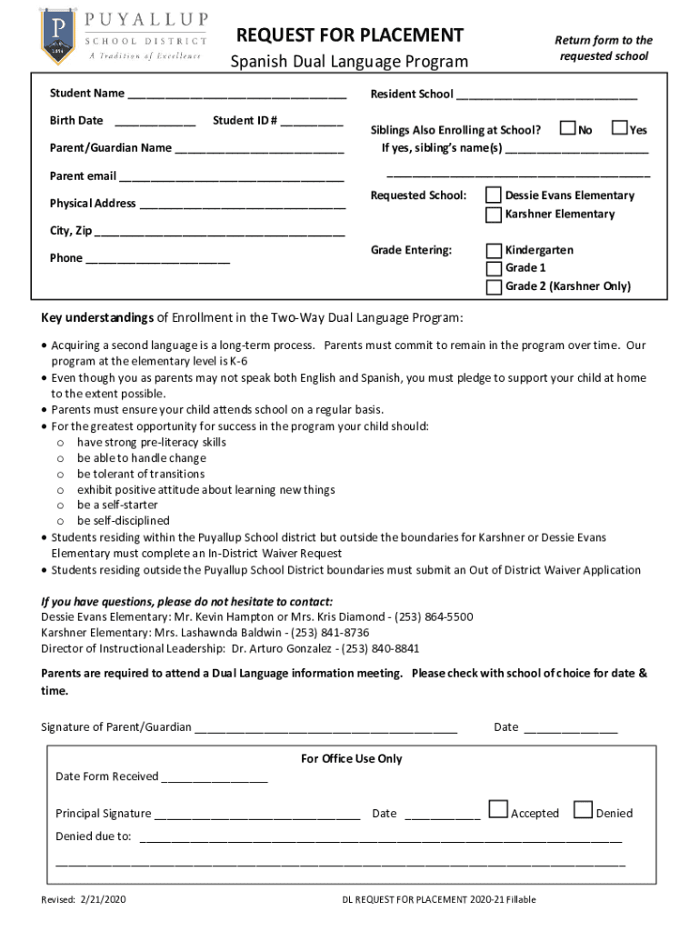 Fillable Online Parent/Guardian Request for Establishing a New ... Fax Email Print - pdfFiller