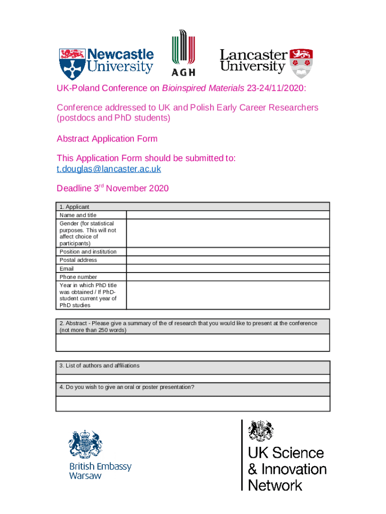 Workshop Application Doc Template | pdfFiller