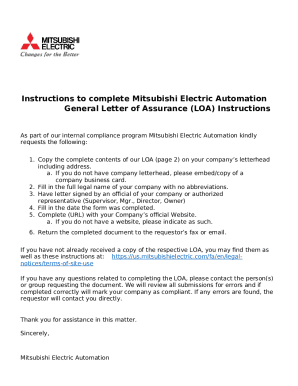 Letter of Assurance (LOA) - Trade Compliance (Spanish) Doc Template ...