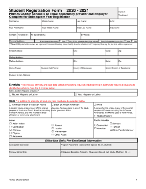 Fillable Online Student Registration Form - Fill Online, Printable, Fillable ... Fax Email Print ...