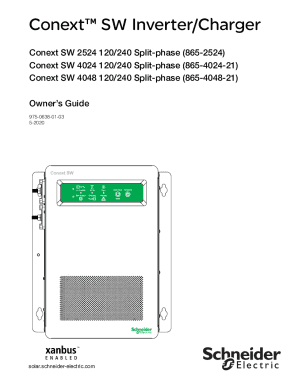Fillable Online Conext SW Series Owners Manual - RESsupply.com - RES ...
