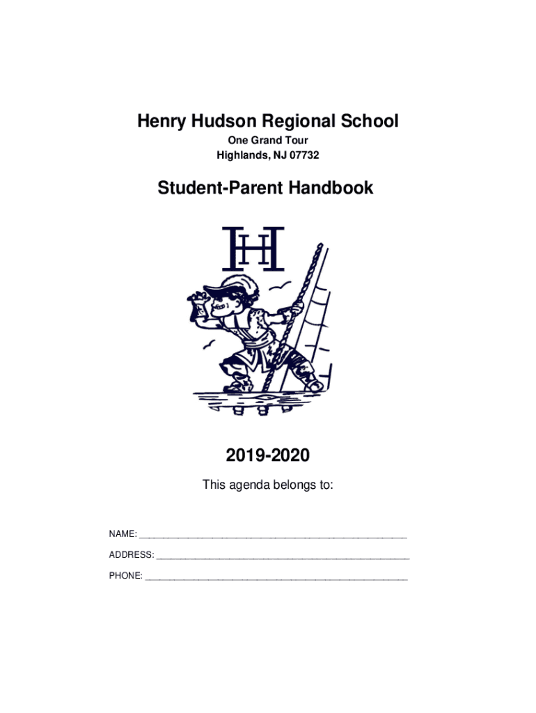 Fillable Online Parent/ Student Handbook - Henry Hudson Regional School Fax Email Print - pdfFiller
