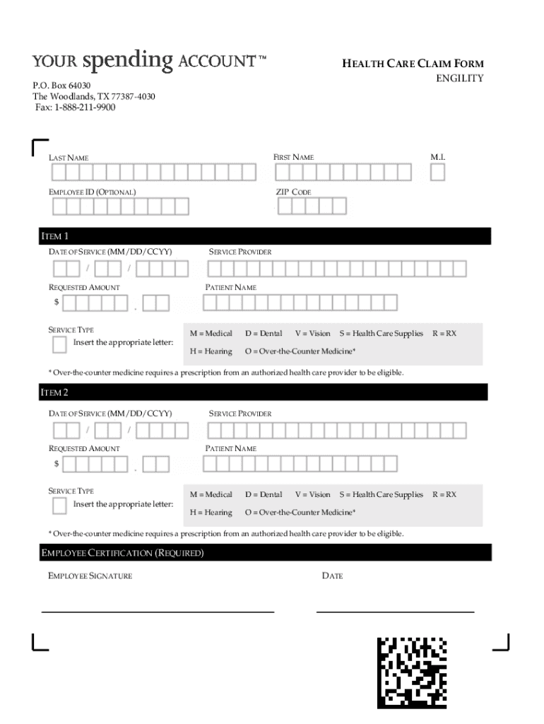 Fillable Online HEALTH CARE CLAIM FORM Fax Email Print - pdfFiller