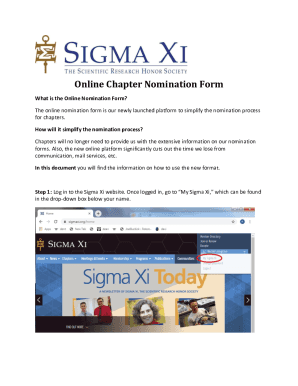Fillable Online Online Nomination Form Template Fax Email Print - pdfFiller