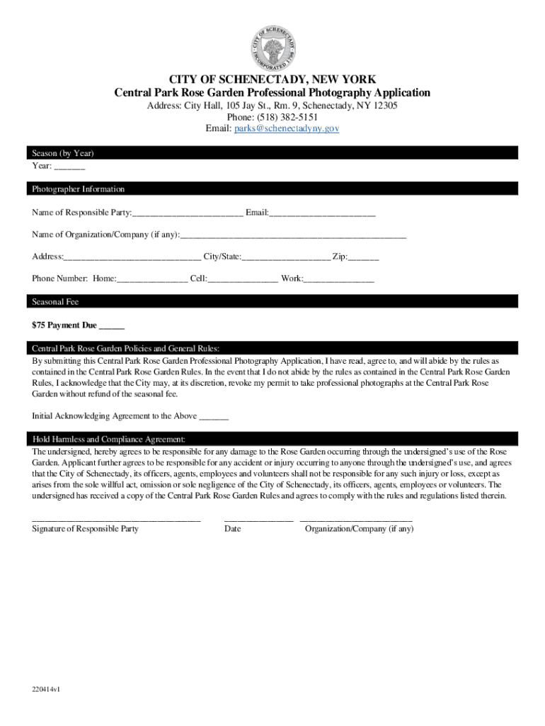 Fillable Online Pro photographers will now pay $75 annual fee to shoot ... Fax Email Print ...