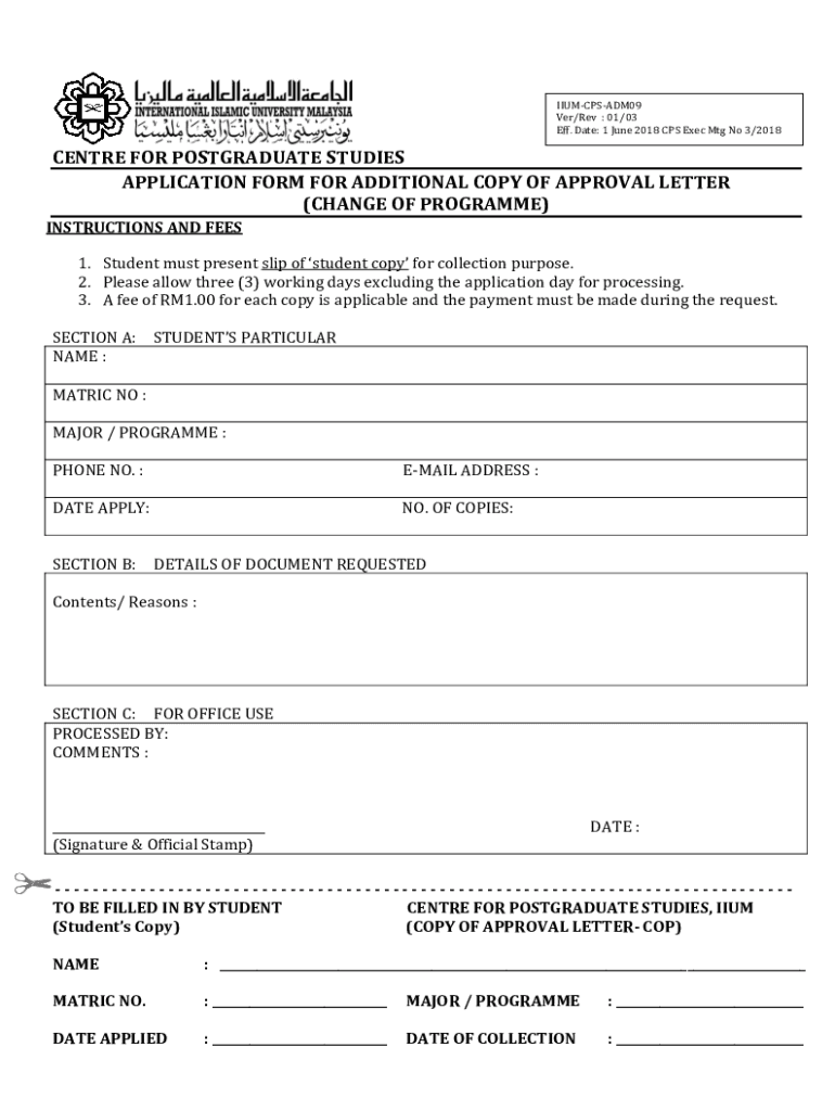 Fillable Online Graduate Prerequisite 3B ApplicationSample Letter Fax Email Print - pdfFiller