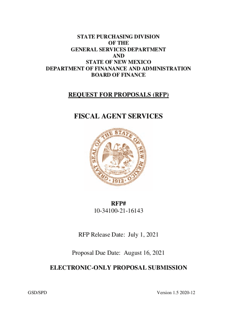 Fillable Online Professional Services REQUEST FOR PROPOSALS (RFP) Fax ...