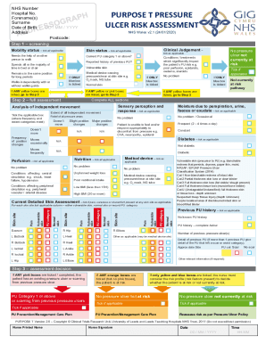 Fillable Online Clinical evaluation of a new pressure ulcer risk ...