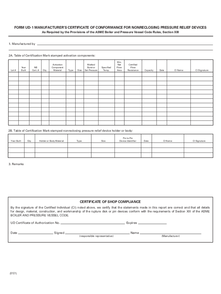 Fillable Online form hv-1 manufacturer's certificate of conformance for ... Fax Email Print ...