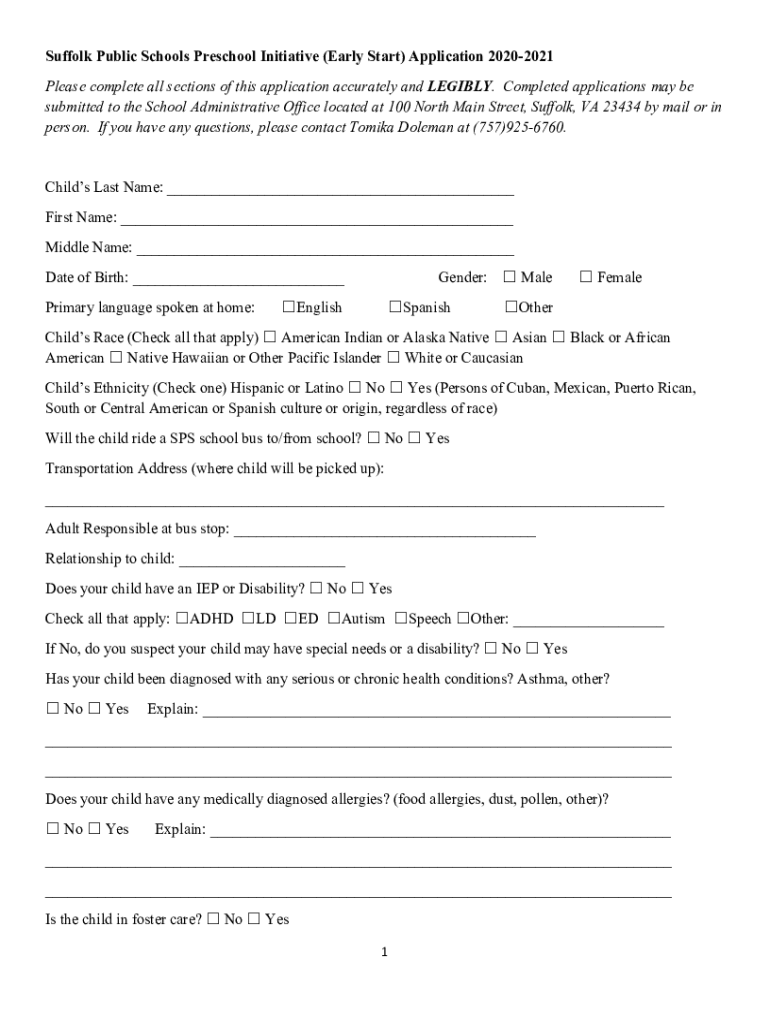 Fillable Online Early Childhood Program for Four-Year-Old Children Fax Email Print - pdfFiller