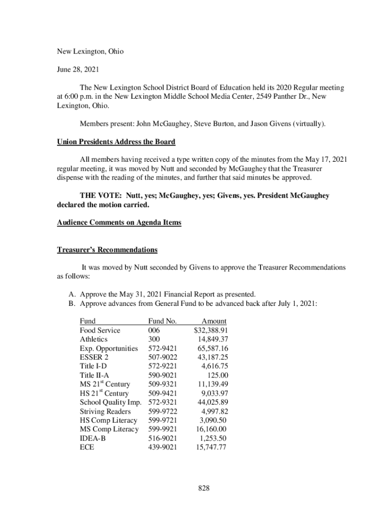 Fillable Online Lexington Board of Education Fax Email Print - pdfFiller