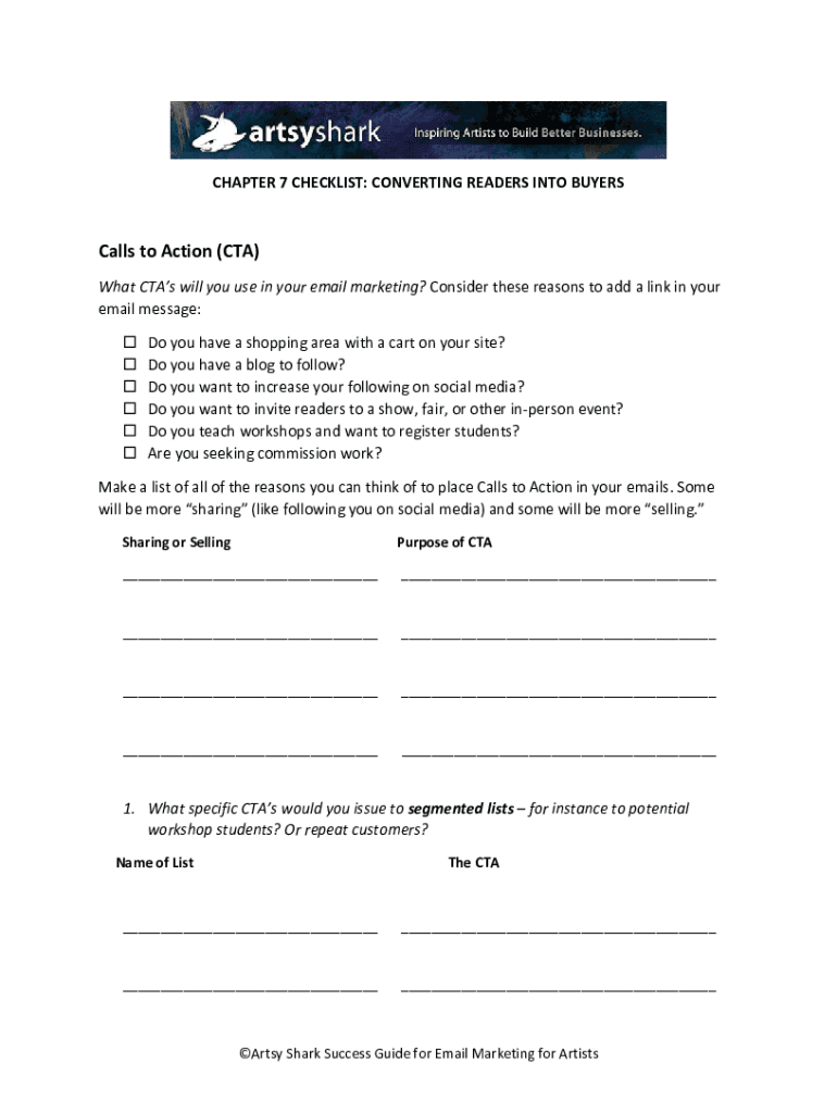 Fillable Online How to Create a Call-To-Action (CTA) That Works Fax ...